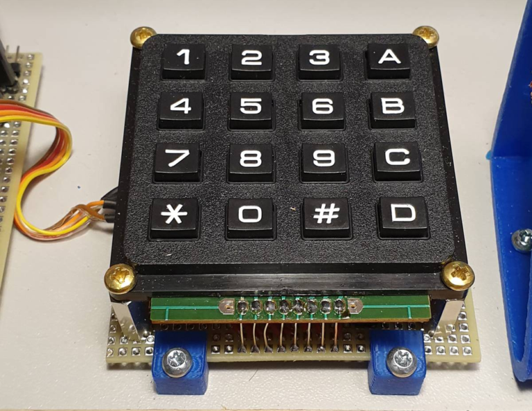 Komfortable Tasten-Matrix mit I2C-Schnittselle – Elektronik-Labor